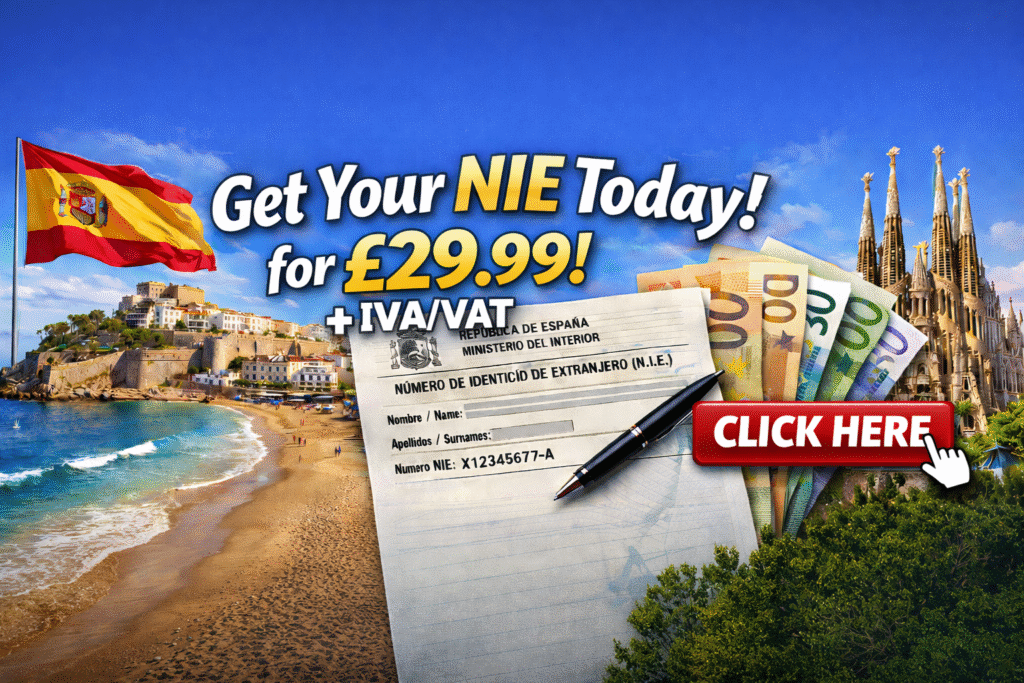 FREE NIE and RESIDENCY ADVICE LINE - MY NIE NUMBER SPAIN